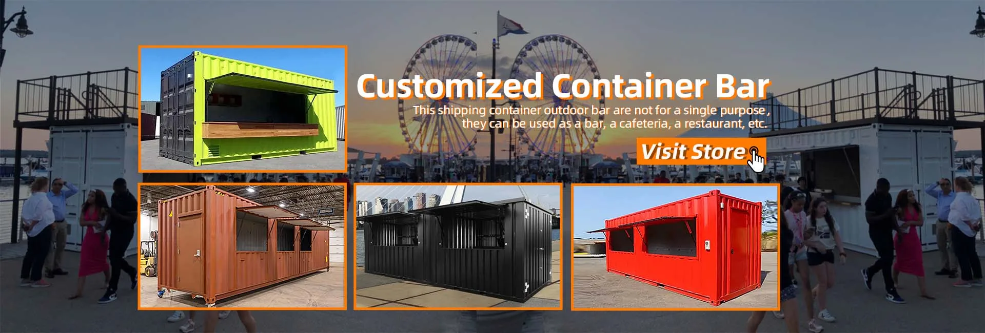 2025 20ft 40ft Foldable Movable Container Flat Pack Coffee Shop ...