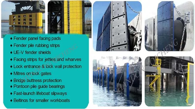 Low Friction Coefficient Uhmwpe Polyethylene Dock Guard Marine Fender ...