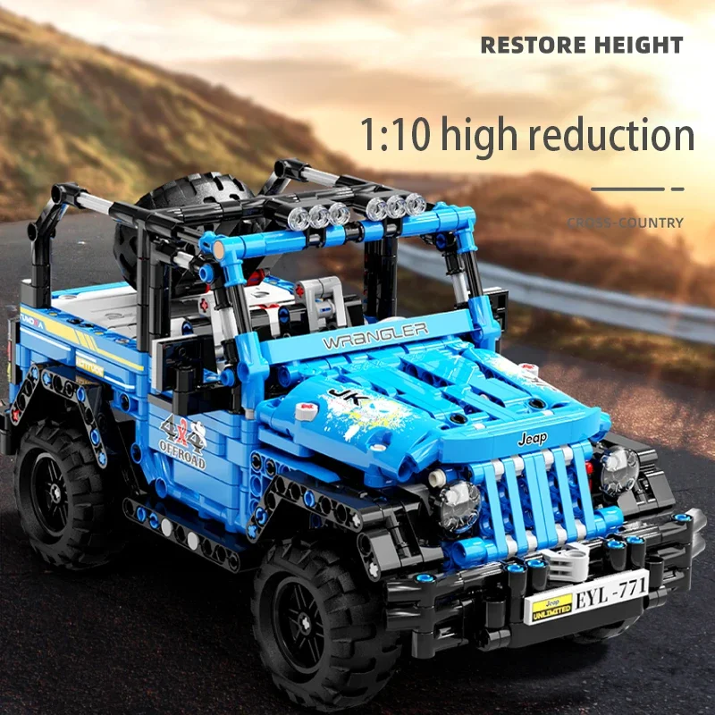 Gobricks High-tech Moc App Jeeps Compatible Off-road Car Bricks Kids ...