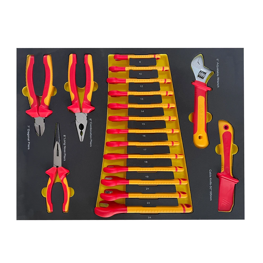 71PCS Insulated Hand Tool Sets for Tram Maintenance Repair