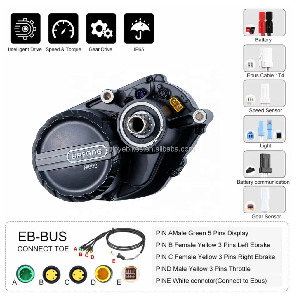 Joyebikes BAFANG ultra Motor Bafang M600 43V 500W Mid Mount Motor with ...