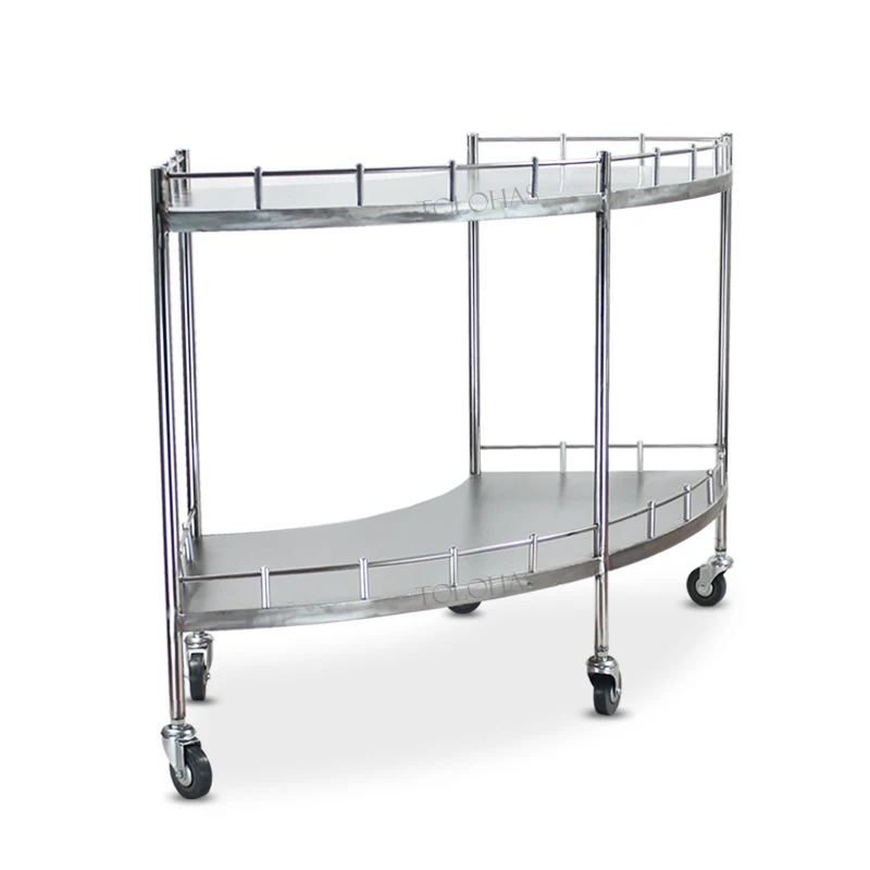 LHRIT Hospital Furniture Disposal Table Cart Stainless Steel Medical ...