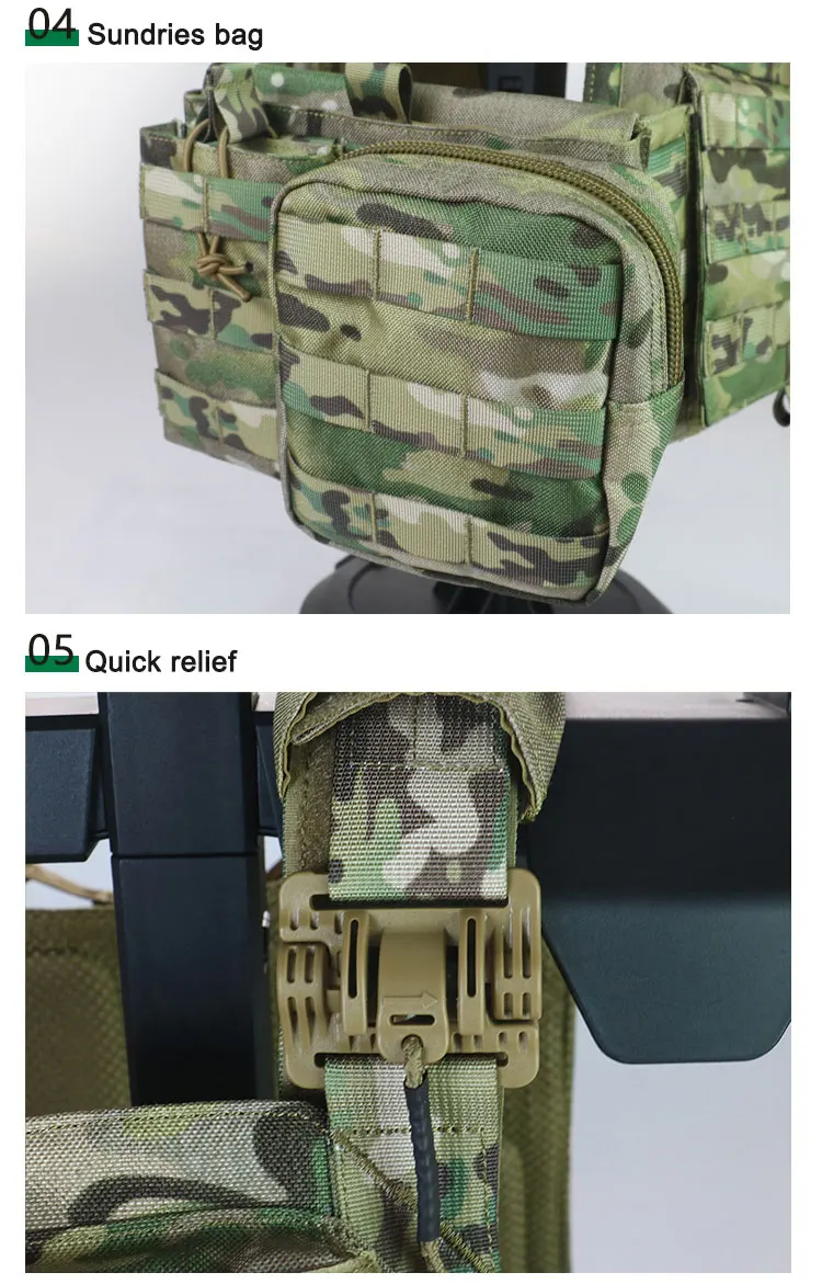 Plate Carrier Modular Vest System Compatible Tactical Ocp Camouflage ...