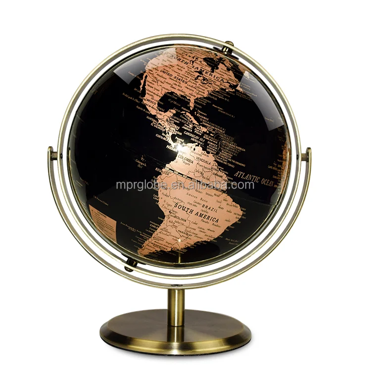 Retro World Globe Modern Learning World Map Globe Kids Study Home Decor ...