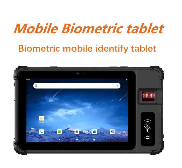 8 Inch Android 12 Nfc Reader Writer Fingerprint Module Biometric Rugged ...