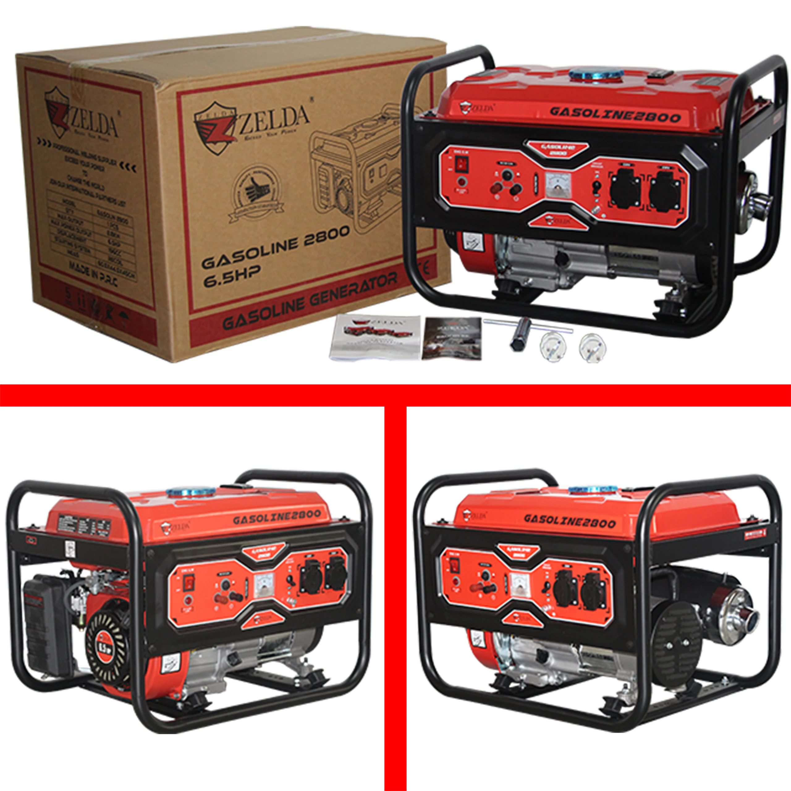 2800W Backup Power Free Electricity Generator Slient Recoil Start ...