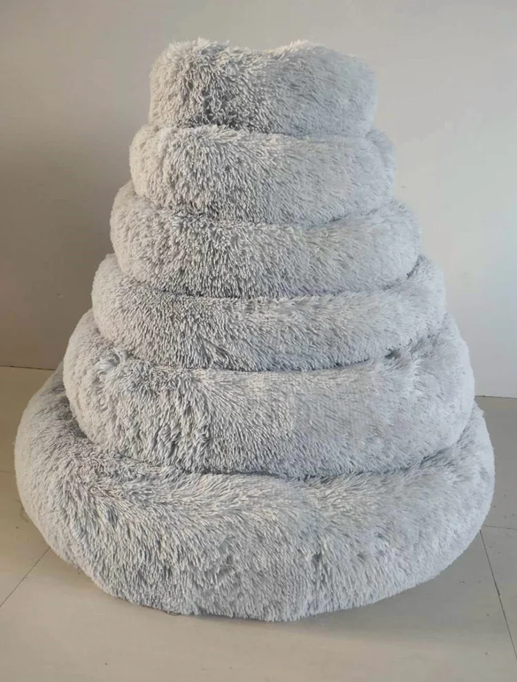 40-100cm Round Plush PV Velvet with Non-Slip Bottom Deep Sleep ...