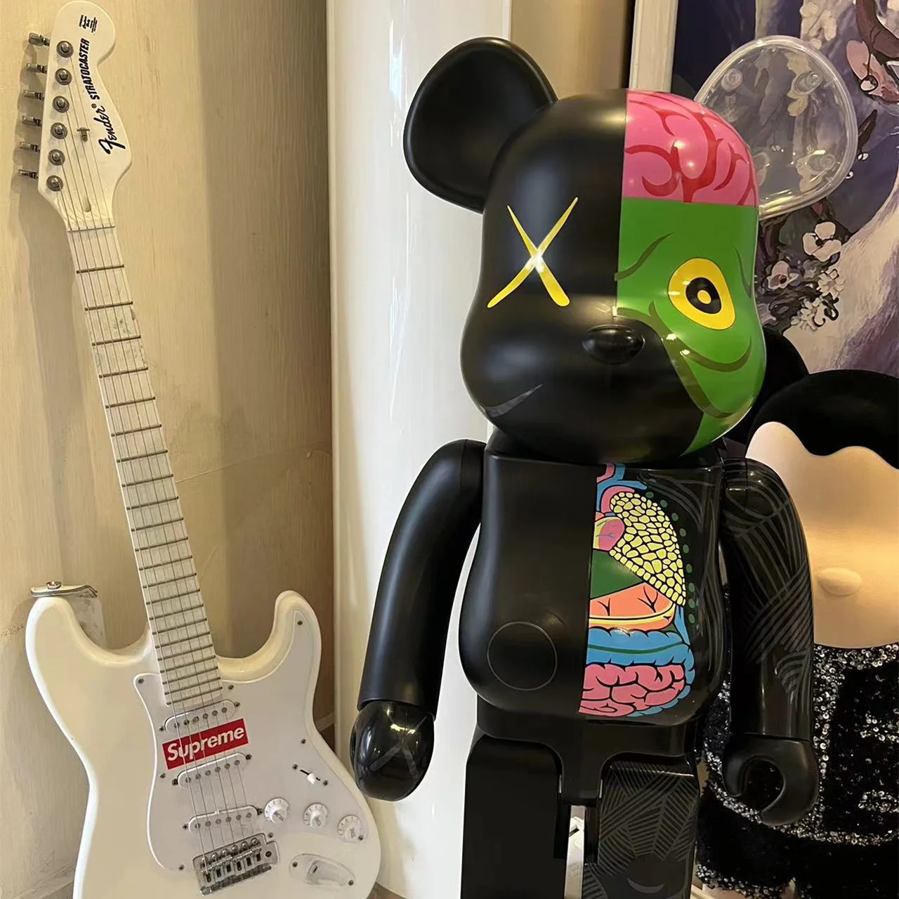 Bearbrick 1000% Half Anatomized Block Bears Violent Bears Decorative ...