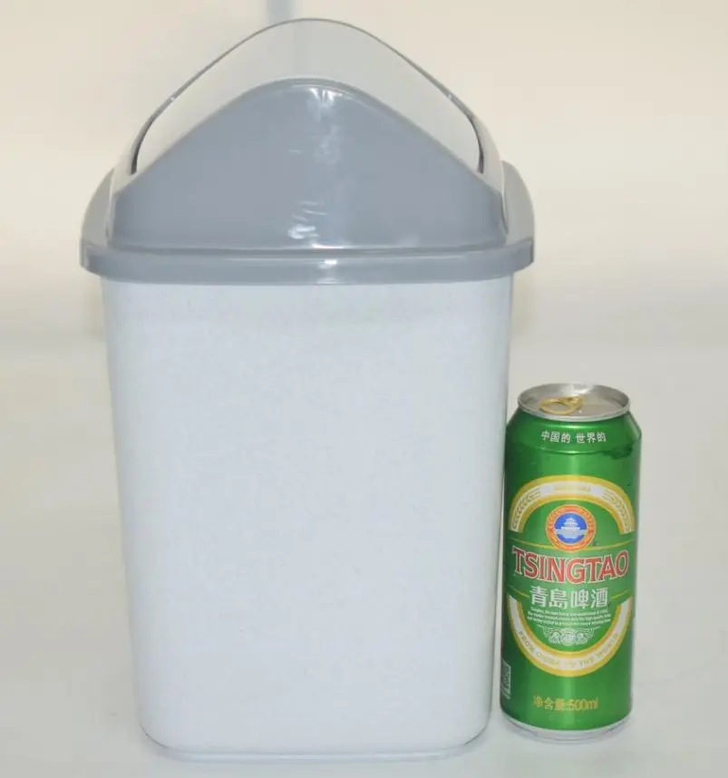 8l Plastic Dustbin With Swing Lid Economical Indoor Household Waste Bin ...