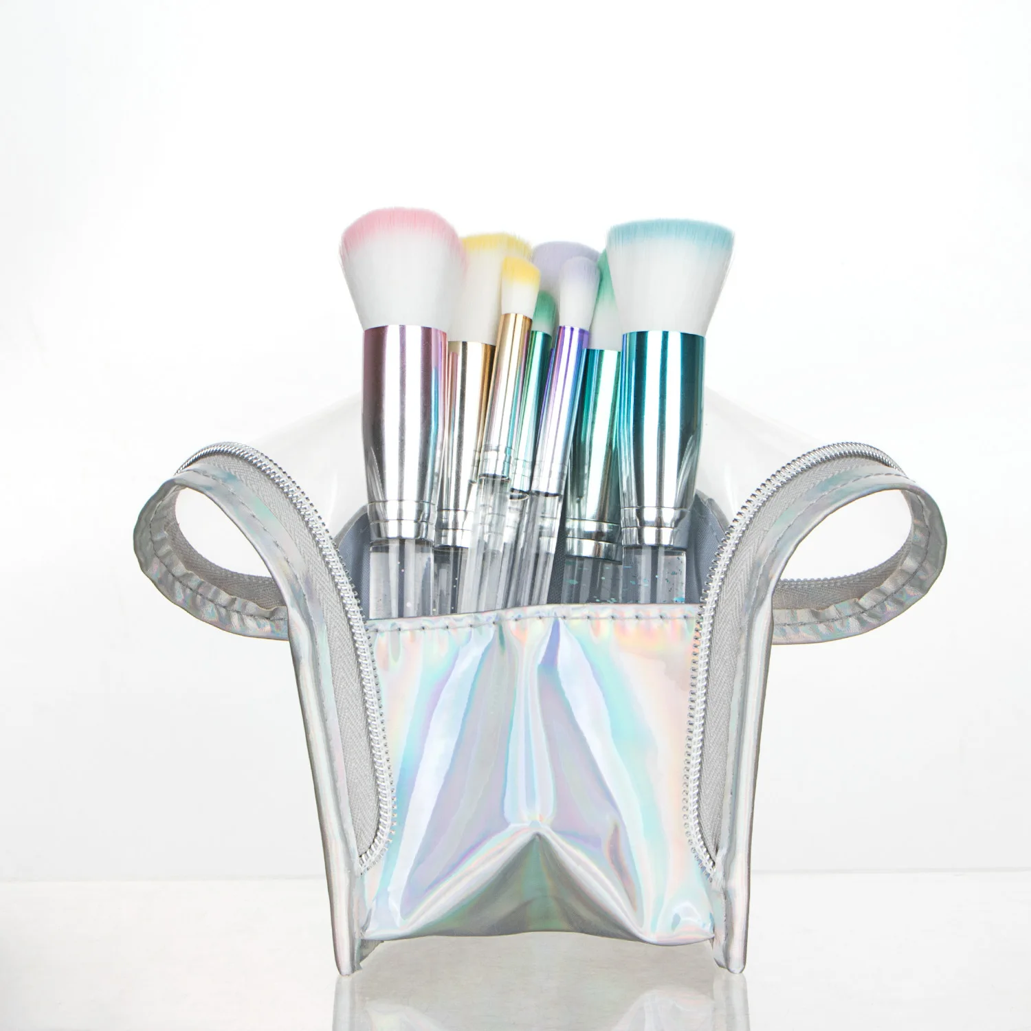 Transparent Diamond Clear Crystal Handle Makeup Brushes
