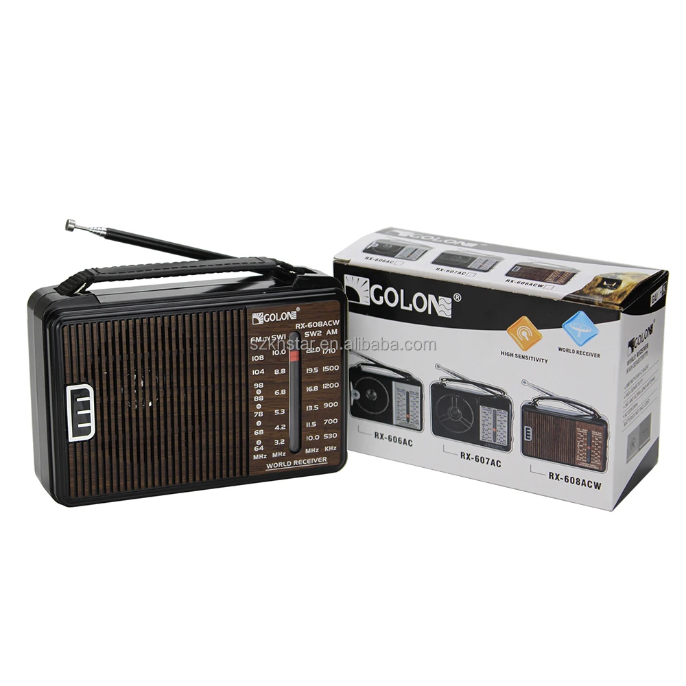 Original Golon Factory Rx-608acw Am Fm Sw 4 Band Radio Portable Ac Dc ...
