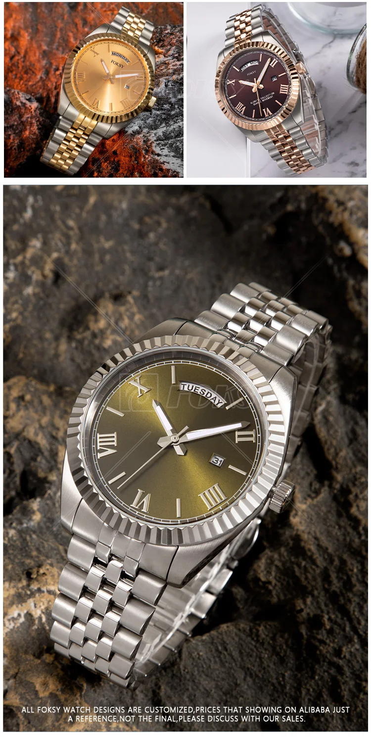 Wholesale Stainless Steel Custom Logo Wristwatch for Men