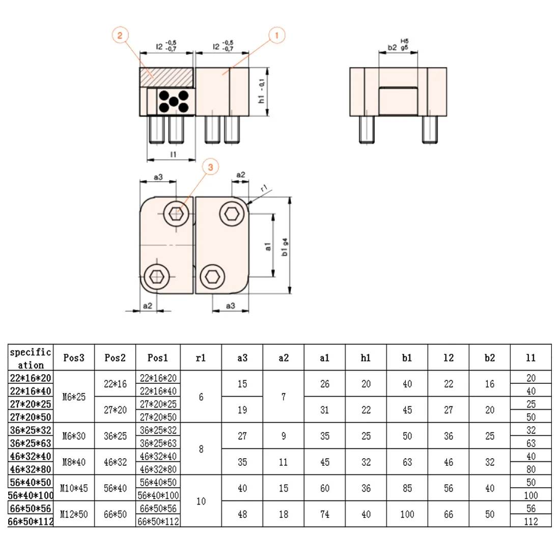 High Quality Processing Parts Square Interlocks Top Locks Mold Locating ...