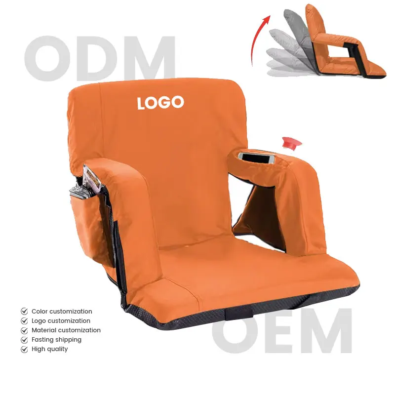 Alibaba.com: Custom Logo, Portable, Folding Stadium Chair with Armrest ...