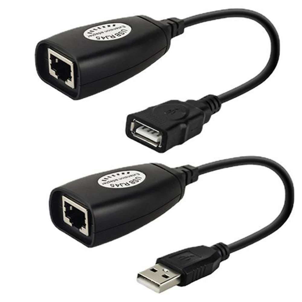 Portable Usb Cat5 Cat6 Rj45 Lan Usb2.0 Male To Rj45 Cable Usb Female To ...