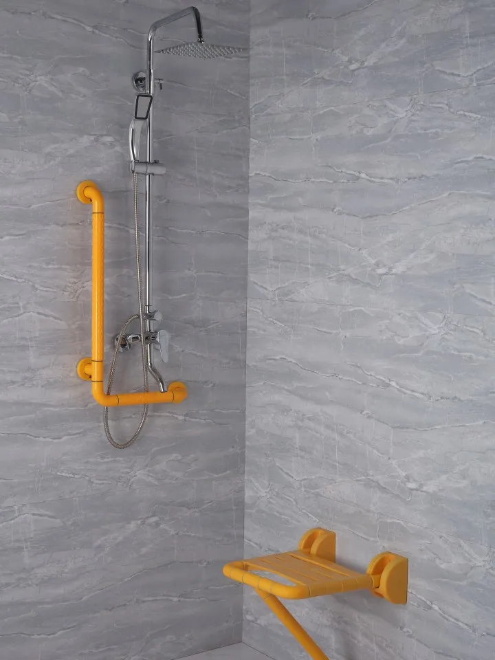 L-shaped Anti-skid Handrail,Shower Barrier Free Safety Railing,Disabled ...