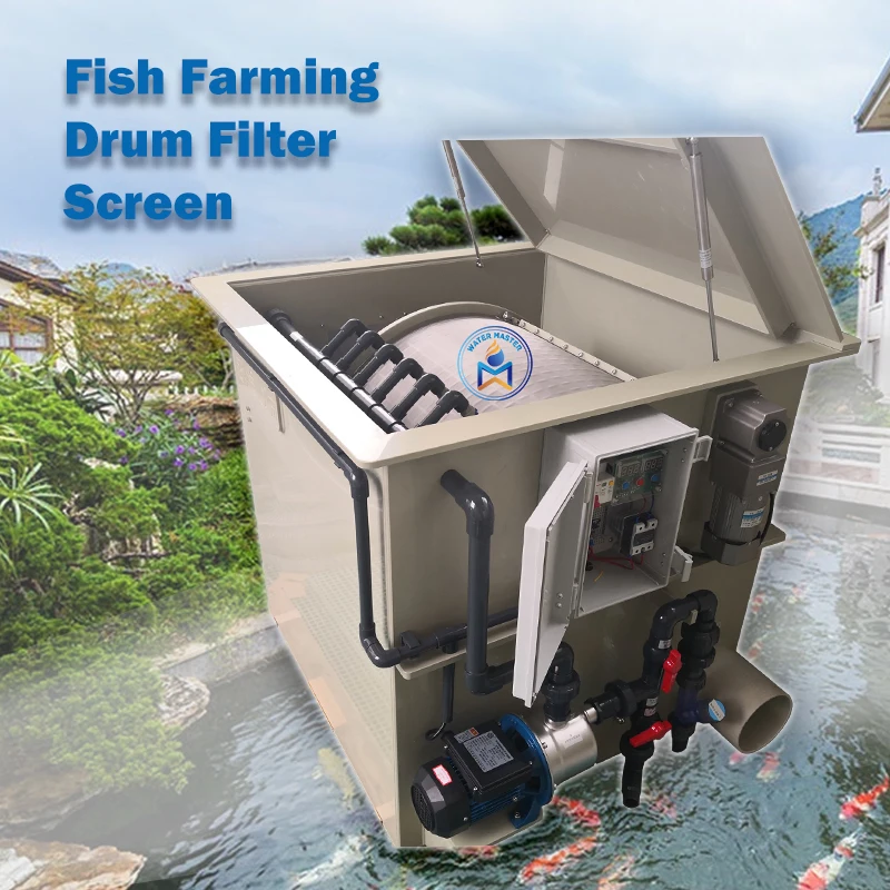Stainless Steel Drum Filter Aquaculture Fish Farming Rotary Drum Filter ...