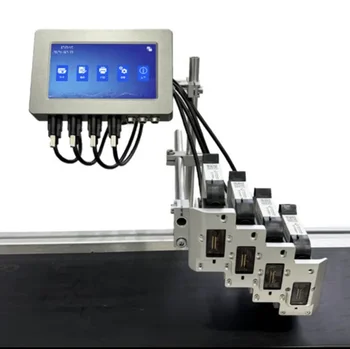 Multi Head Automatic Date Code Production Plastic Bag Carton Box Expiry ...