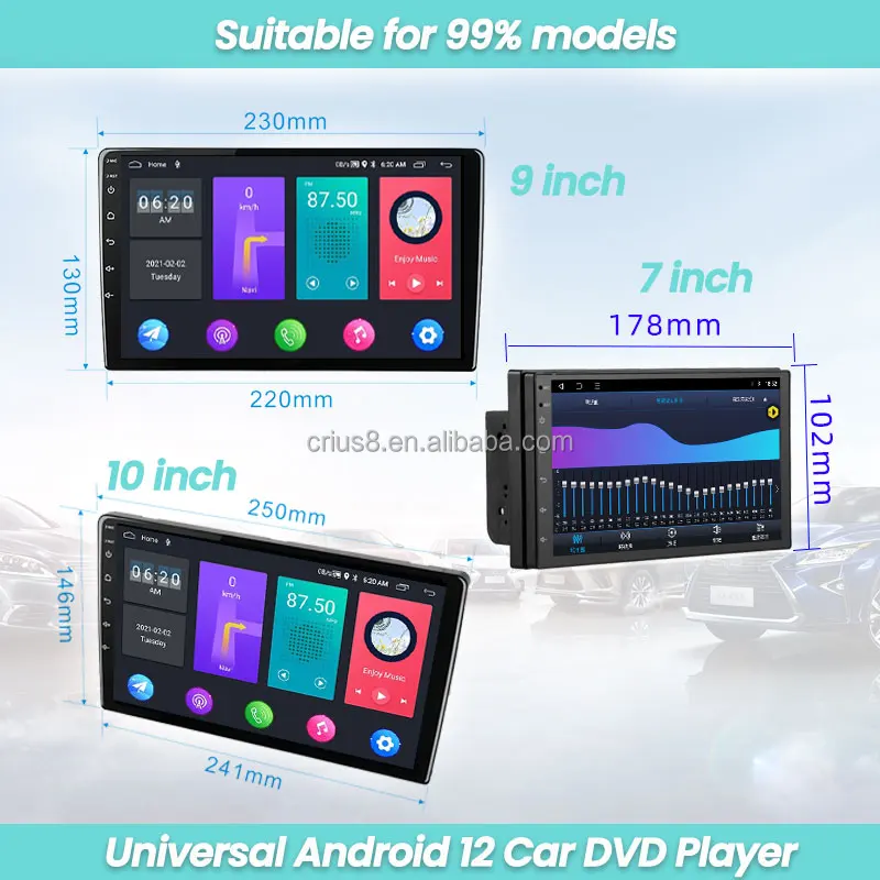 Car Multimedia Head Unit Android Dashboard for Car DVD Player