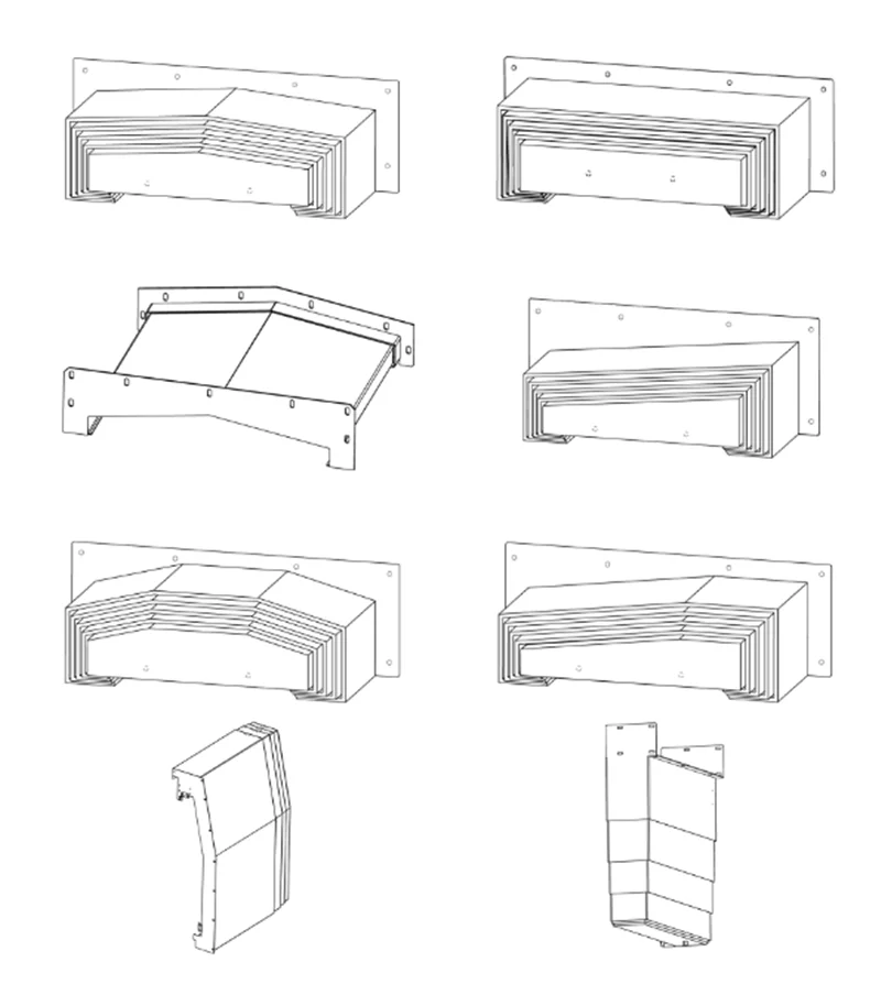 Cnc Slide Rail Telescopic Steel Bellows Cover Durable And Beautiful ...