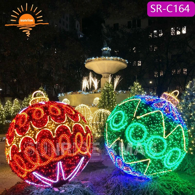 3D Large Giant LED Christmas Bauble - Outdoor Decor Light