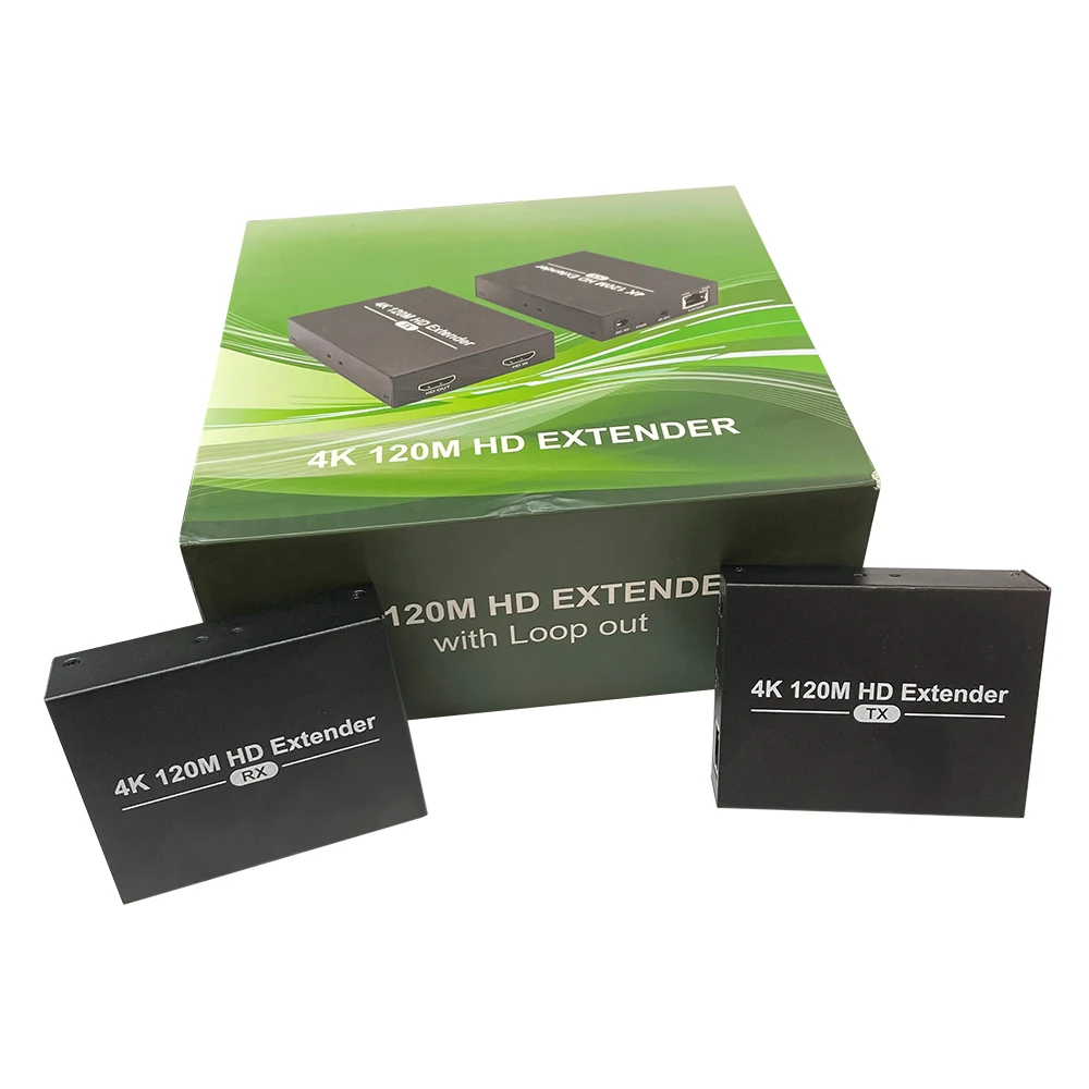 120M HDMI Extender with Loop Out - High Quality 4K Signal