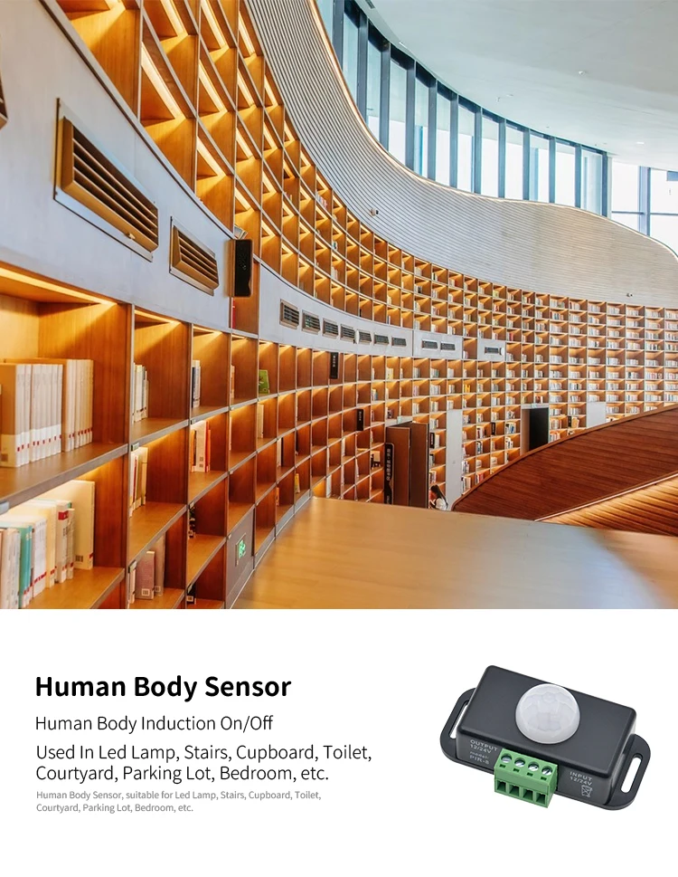 12v 6a Surface Mounting Pir Induction Sensor With Lighting And ...