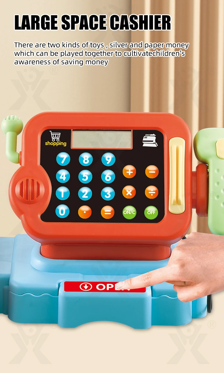 Chengji Kids Pretend Play Simulation Pos Shopping Game Toys Role ...