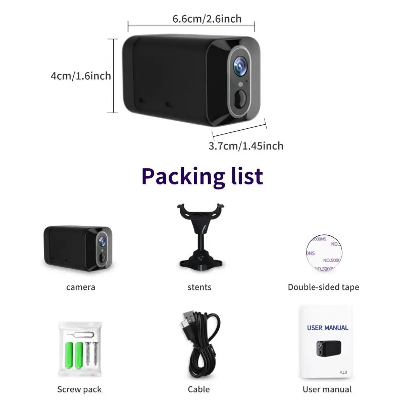 V380 Pro 4G Mini Camera - Wireless Battery, Two-Way Audio, Night Vision ...