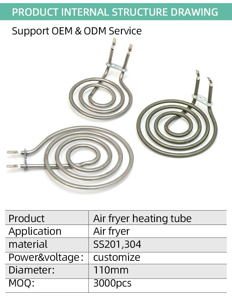 Davinci Can Be Customized High Quality air Fryer Electric Heater Coil ...