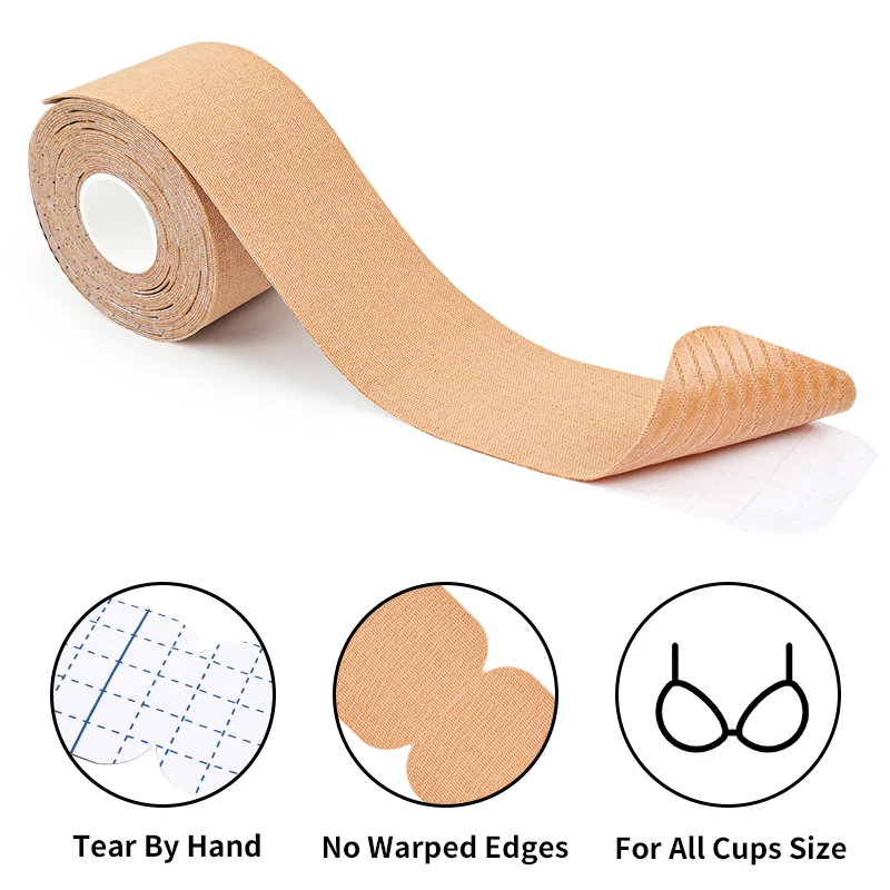 5CM X 5M Waterproof Elastic Breast Tape for Strapless Dresses