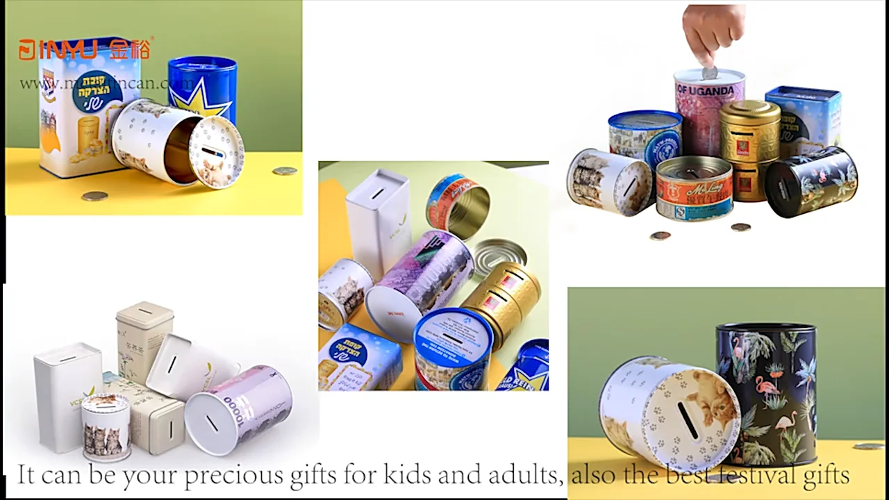 Wholesale Rectangular Metal Money Box Tin Coin Saving Bank - Buy Metal ...