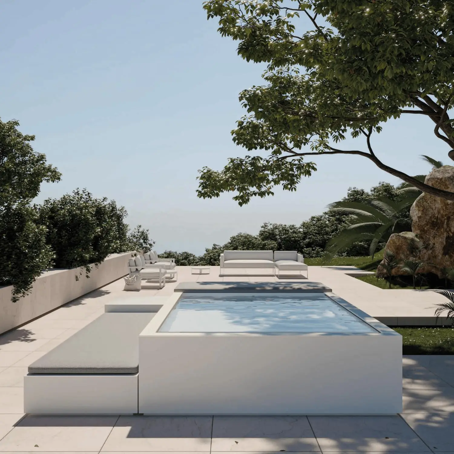 Luxury Garden Small Size Fiberglass Pool Sofa Lounge Piscine Piscina ...