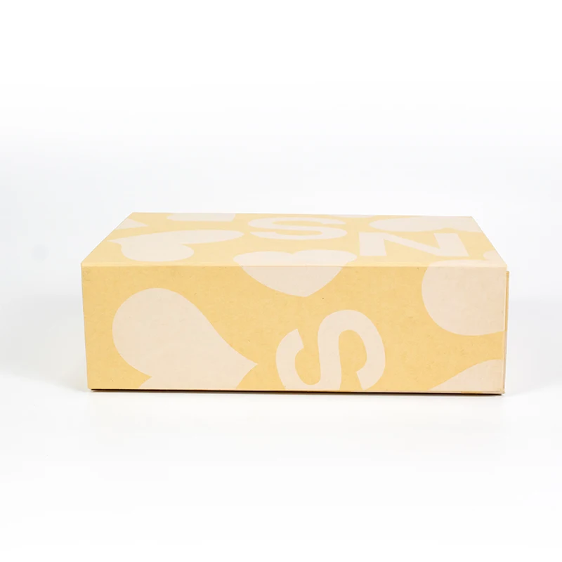 Large Yellow Cardboard Paper Folding Packaging Rigid Magnetic Closure ...