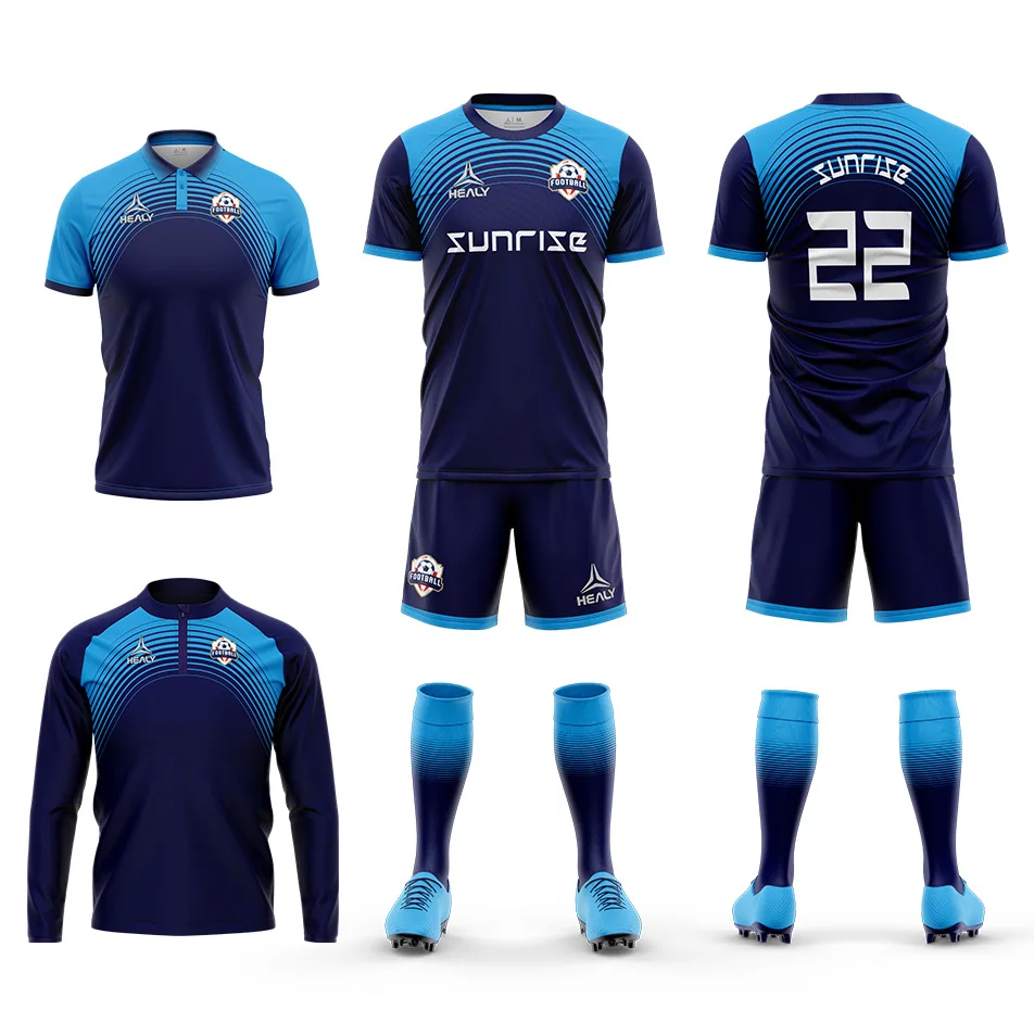 Alibaba.com: Custom Team Club Uniform Full Soccer Kit Set with Socks ...