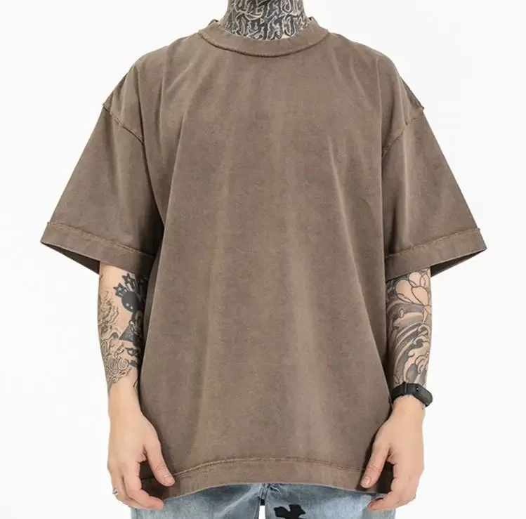 Men's Vintage Wash T-Shirts Plus Size - Oversized & Comfortable