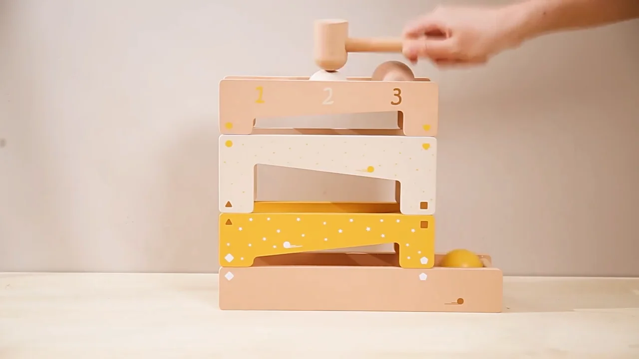 Montessori-inspired Toys Tracker Ball Drop Toys Wooden Toys For 1 2 3 ...