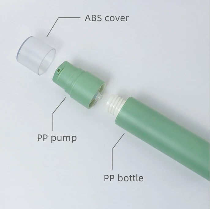 2oz 60ML Stock Color Empty Airless Pump Cosmetics Toothpaste Bottle ...