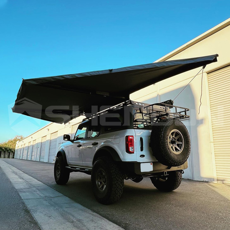 180 Free Standing Awning 4WD Retractable Fast Open 180 Degree Awning ...