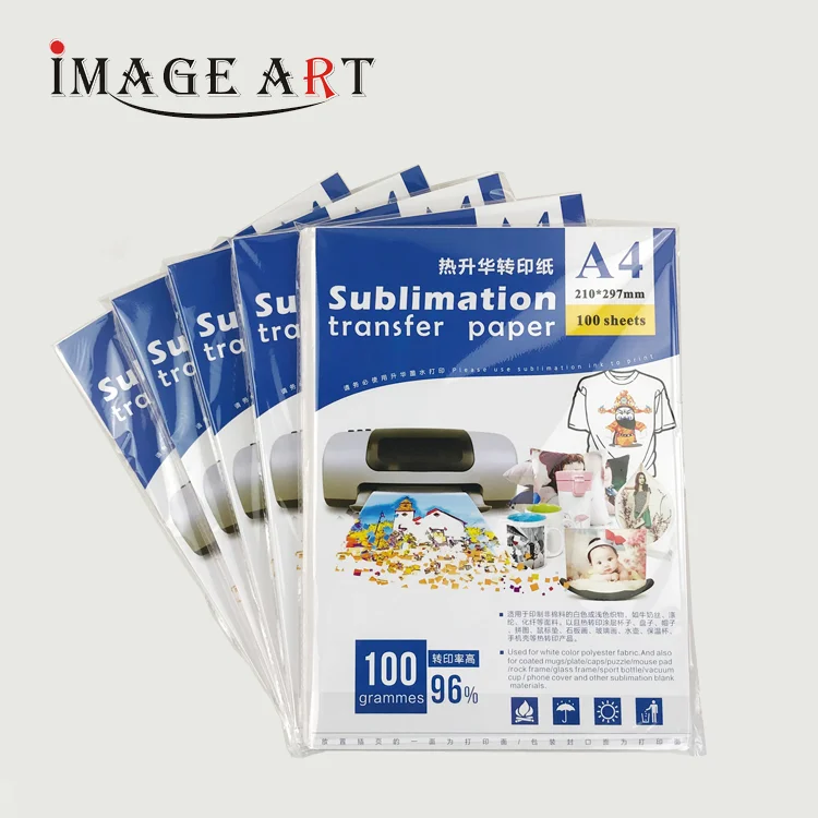 A4 Size Sublimation Paper Transfer Rate Up To 95% 100 Sheets/pack 20 ...