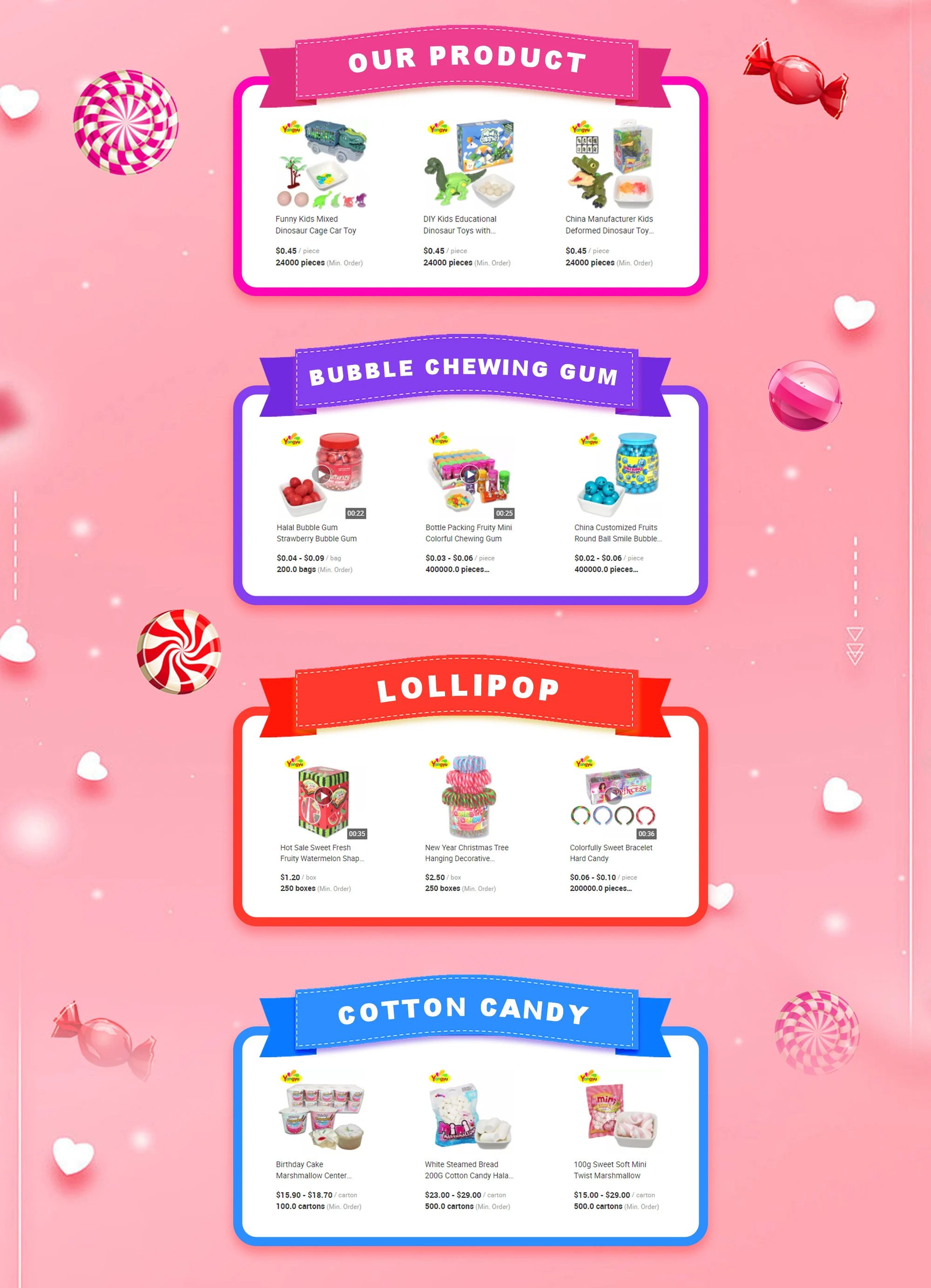 Shantou Yangyu Foodstuff Co., Ltd. - Candy, Powder Candy