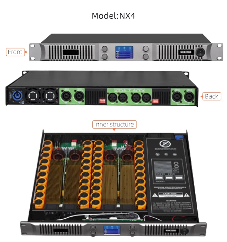 2500W*4 Class D Power Amplifier - Professional Audio Amplifier