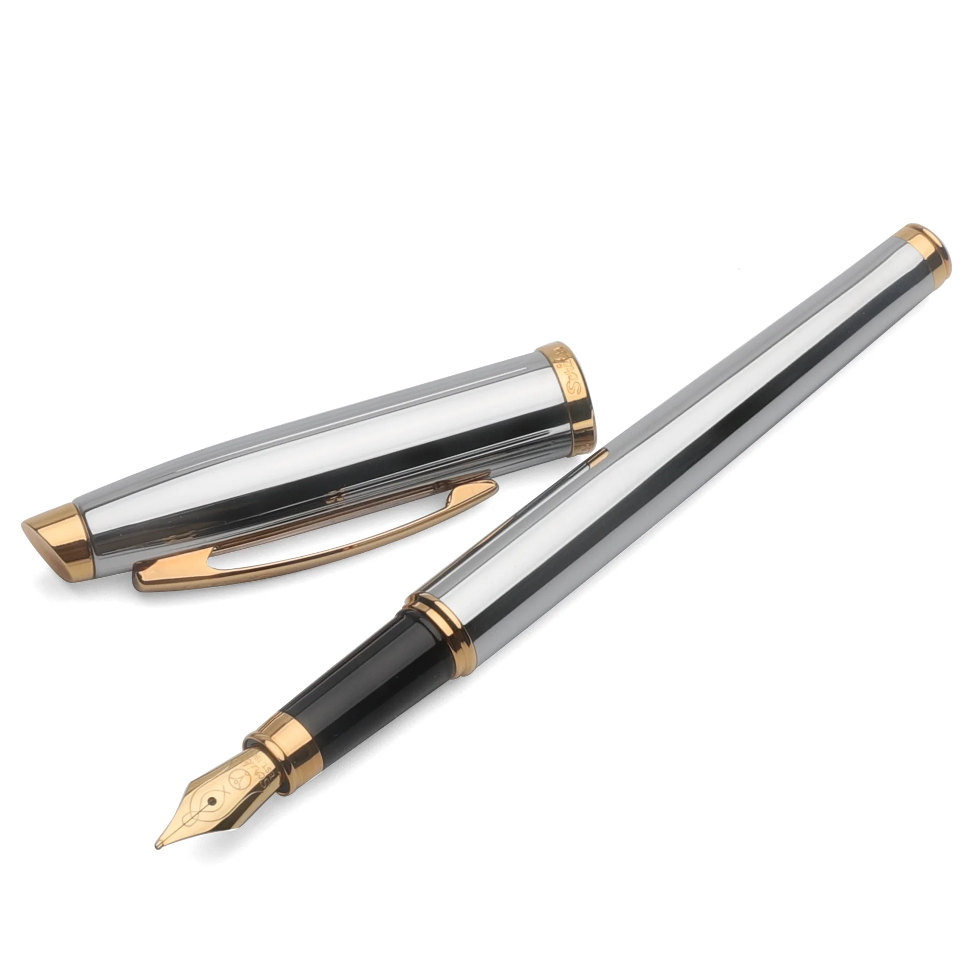 Copper Barrel Fountain Pen Trim Customized Engraved Logo For Business ...