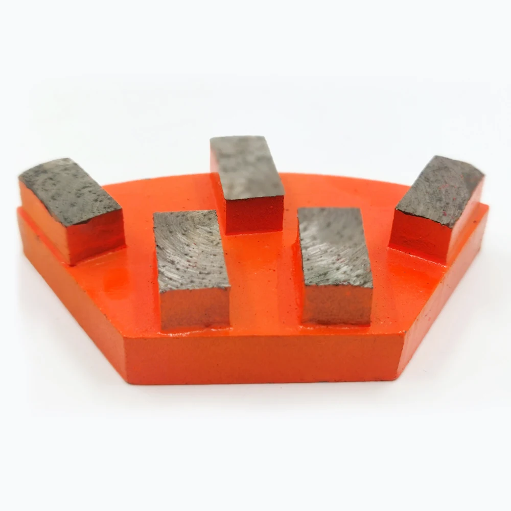 LITTLE ANT 5 Segments Trapezoid Hard Bond Diamond Grinding Block Plate ...