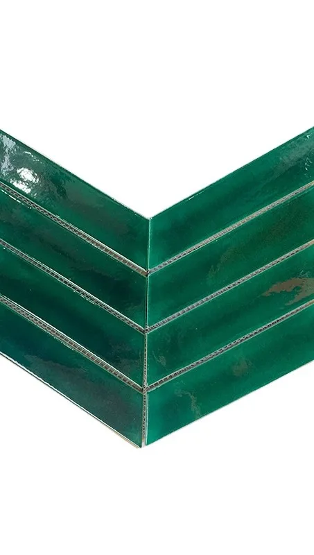 High Quality Wall Decorative Backsplash Green Irregular Mosaic Tile ...