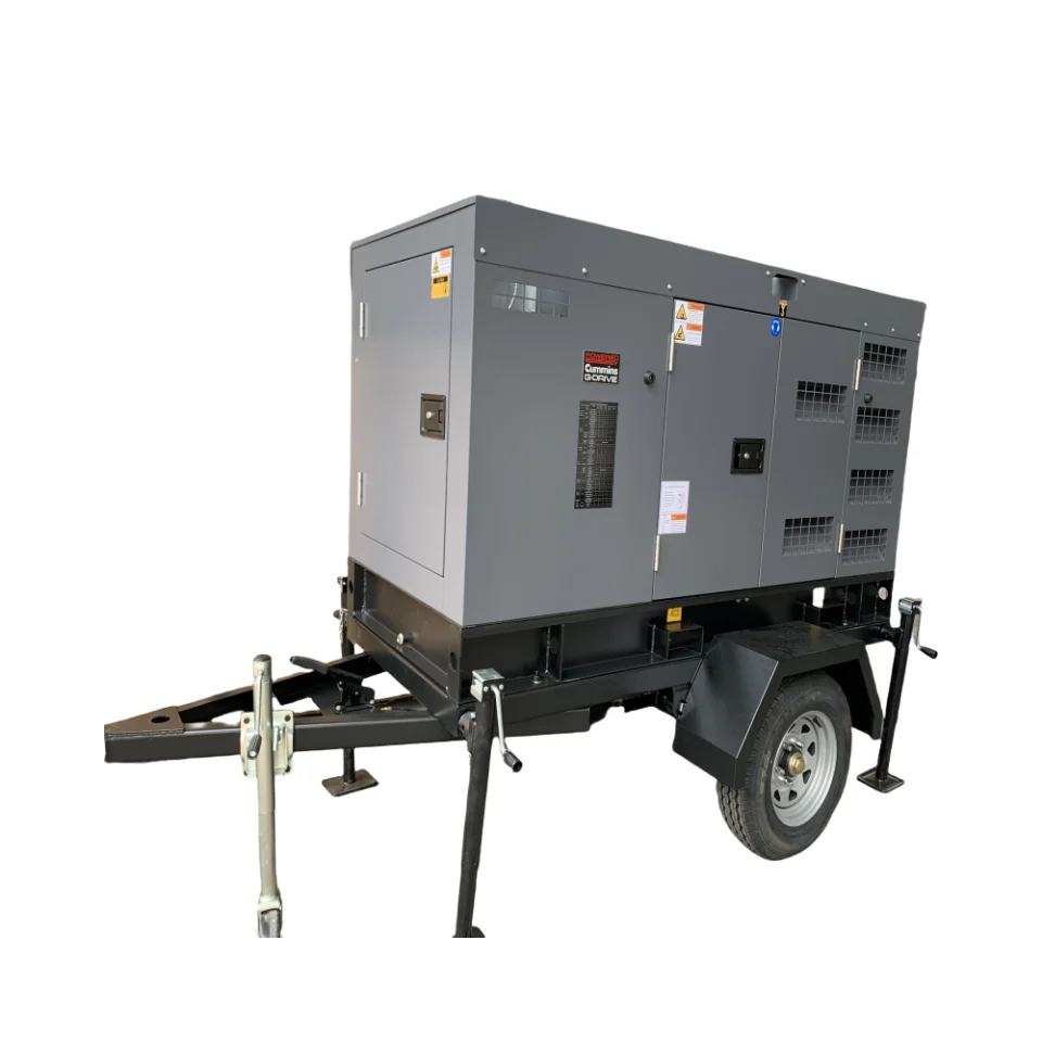 Moveable Power Station AC 3 Phase Trailer Type Cummins 80 kVA Generator ...