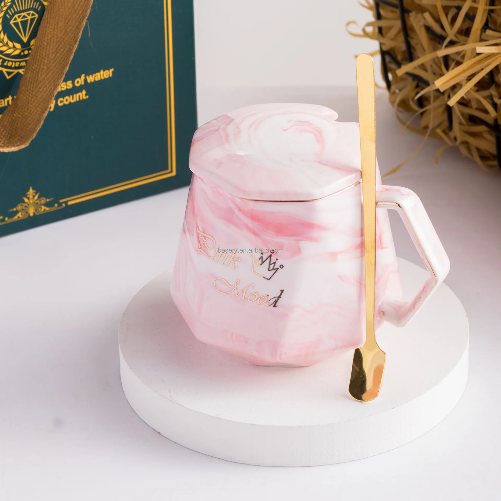 Wedding Souvenir Bridesmaid Couple Valentine Gift Box Set Couple Marble ...