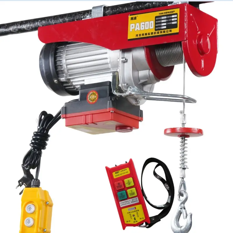 Small 500kg Electric Wire Rope Winch Crane Hoist New Condition With ...