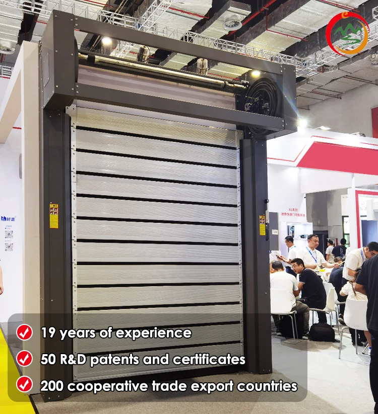 Industrial Aluminum Rapid Metal Fast Spiral Door With Radar Sensor Hard ...