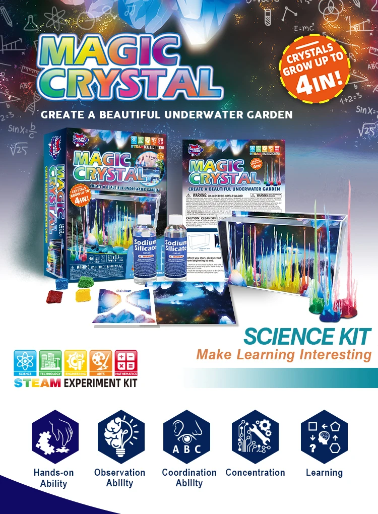 Discovery Kids Crystal Aquarium Includes Growing Magic Rocks Aquarium ...